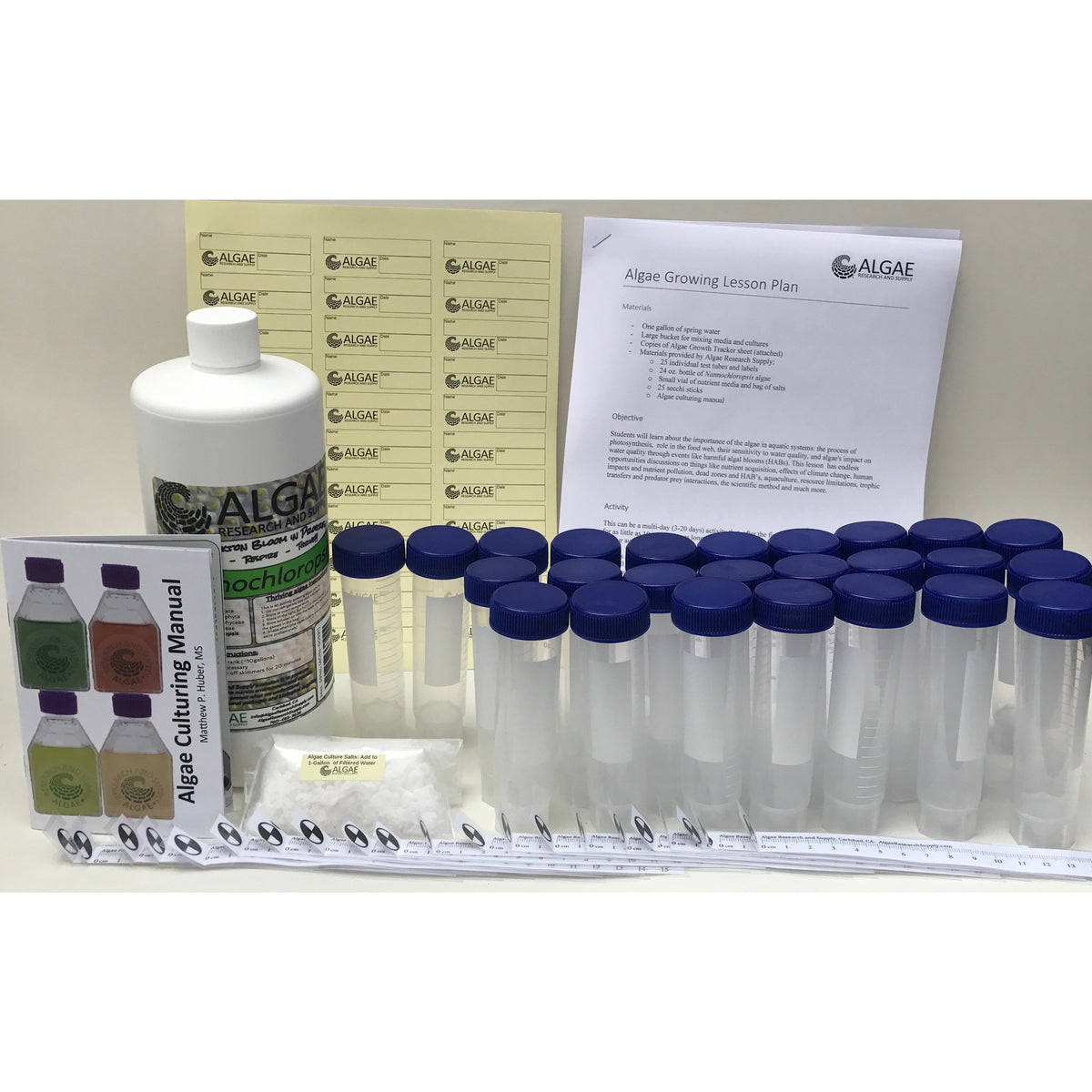 Algae Research Supply: Algae Culturing Project Kit for 25 Students: 7-